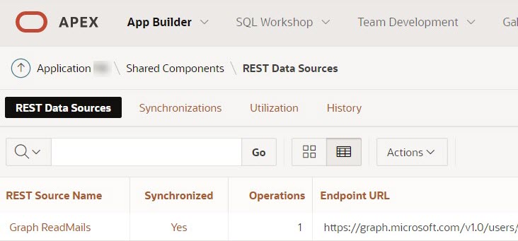 Office 365 Email Integration With Oracle Apex Rest Data Source